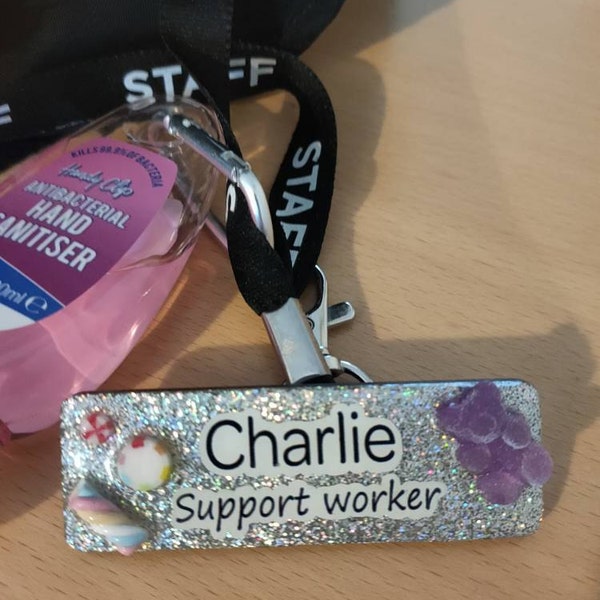 Personalised Custom Name Badge, Name Tag, Monogram Gift, Graduation ...