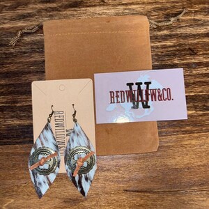 Western Cow Ear Tag Earrings Gifts for Her Birthday Gifts | Etsy