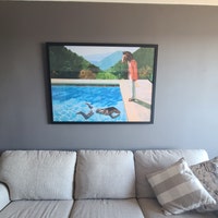 Bojack Horseman Poster | Hockney Pool Vintage Art Painting | Gift for ...