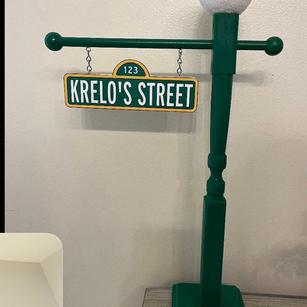 Lamp Post Street Sign 21 Inch Centerpiece - Etsy