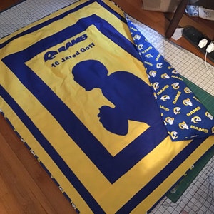 NFL Football Los Angeles Rams Cotton Fabric Priced by the HALF Yard ...