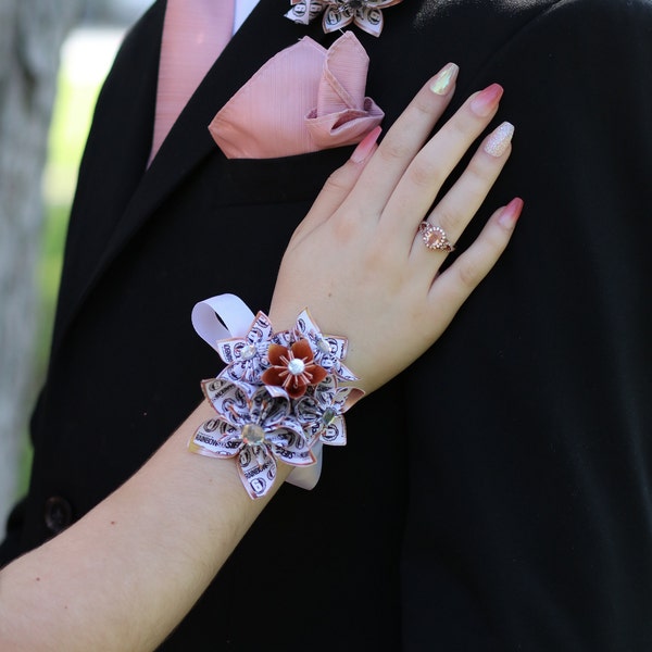Prom Night- Custom Corsage & Boutonniere Set, Your School Logo ...