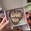 Mini Heart Brownie Slab / Postal Brownies / Letterbox Brownies / Love ...