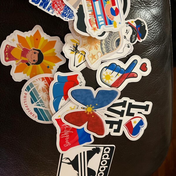 FREE SHIPPING Philippines Sticker Bundle of 10, Filipino Tagalog ...