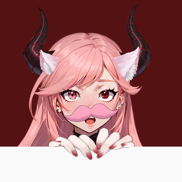 Vtuber - Rose Succubus Girl for Vtube Studio as a Cute Pink, Red Full ...