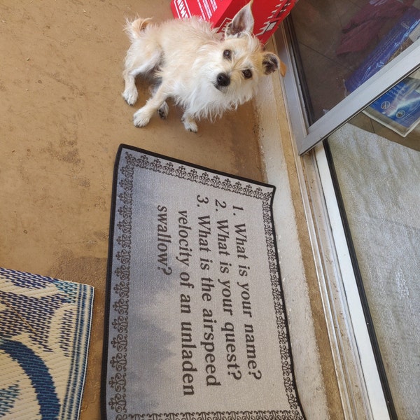 Bridge of Death Doormat / Monty Python and the Holy Grail Welcome Mat ...