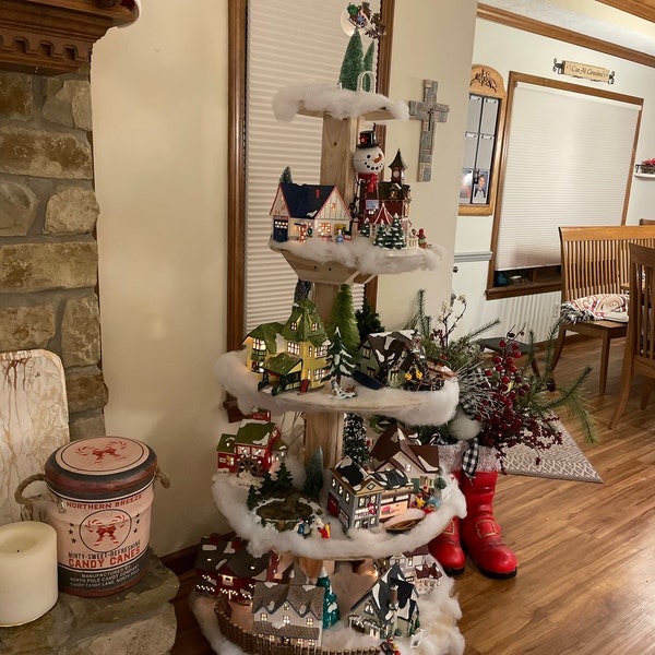 Christmas Village Display Tree - Plans - Etsy