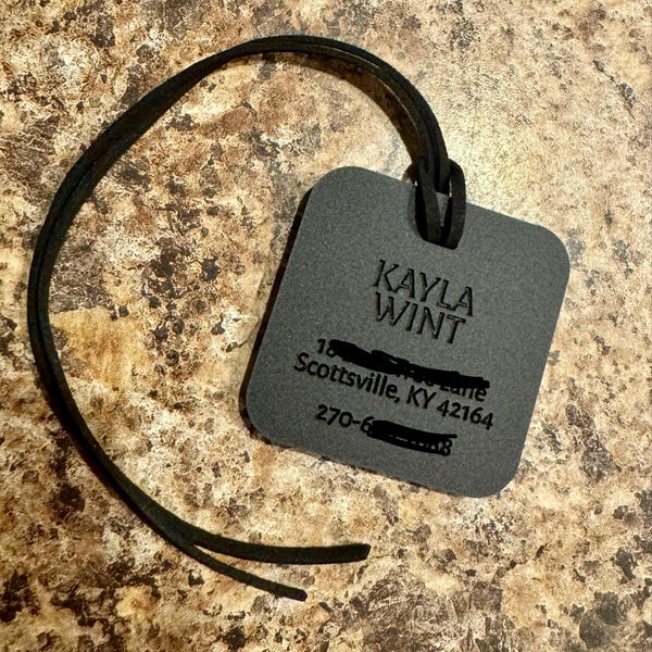 Luggage Tags Personalized, Backpack Tag, Bag Tags, Name Tags for ...
