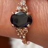 Natural Oval Shape Blue Sapphire Ring 14K Solid Gold Genuine - Etsy
