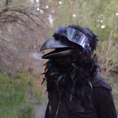 Illuminated Cyberpunk Cyber Goth Fursuit Visor WARCHIEF Clear choose ...