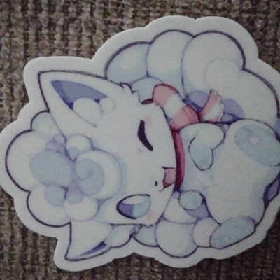 Alolan Vulpix Vinyl Sticker - Etsy