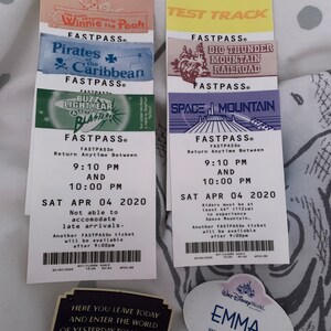 4 Pack Mini Custom Fastpass Waterproof Sticker Pack | Etsy