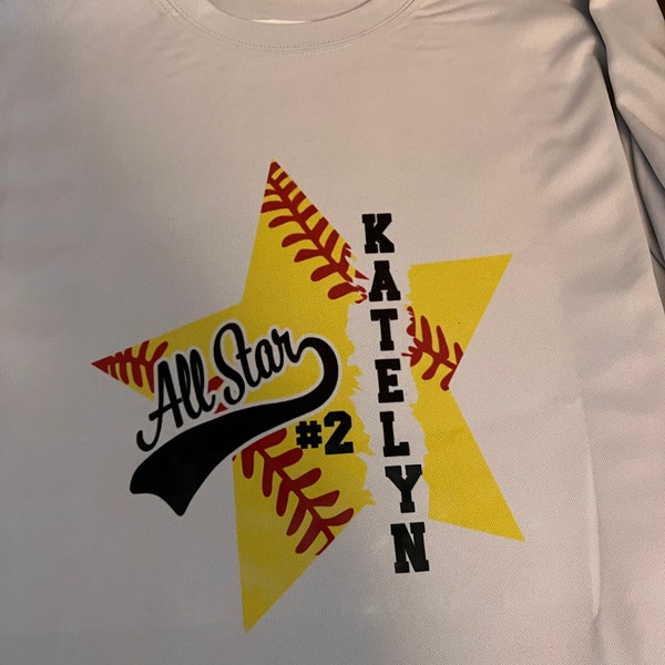 All Star Svg, Softball Svg, Template, Softball Shirt Svg, Cut File ...