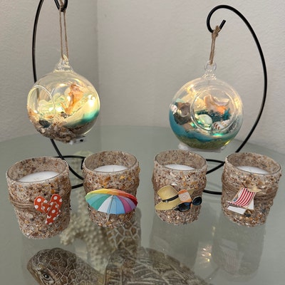 Coastal Beach Light, Connecticut Beach, Sand Art, Terrarium Mix Art ...