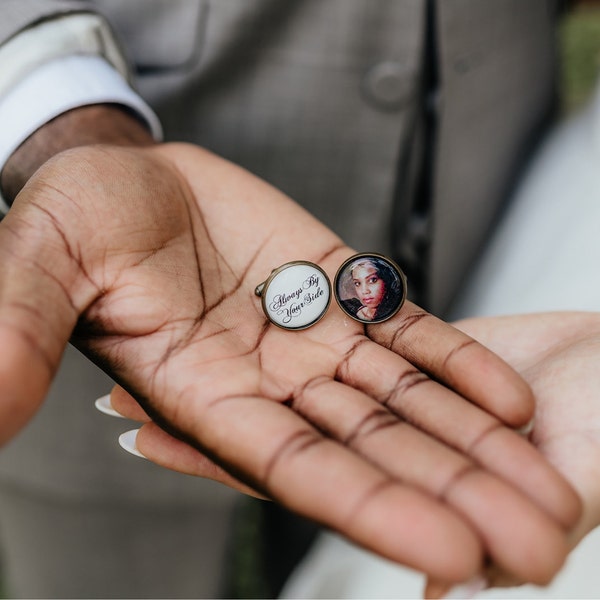 Custom Photo Cuff Links, Memorial Cuff Links, Wedding Cufflinks ...