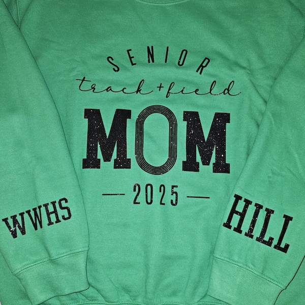 Custom Senior Track & Field Mom Shirt, Personalized Track and Field ...