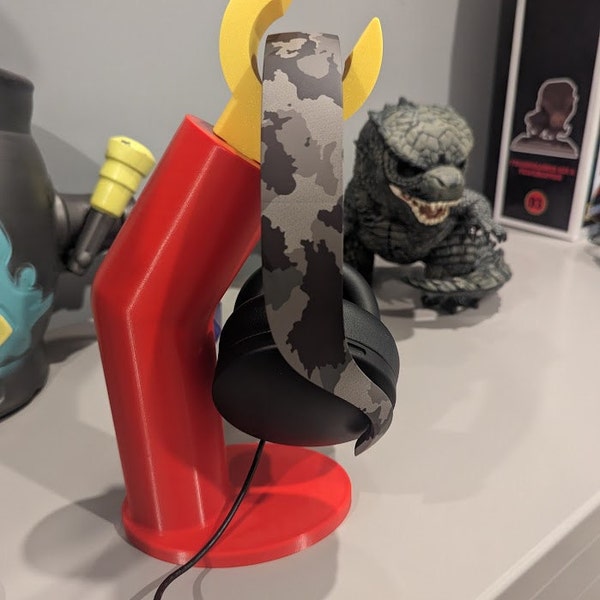 Minifigure Headphone Stand: 3D Printed Gaming Headset Holder - Etsy