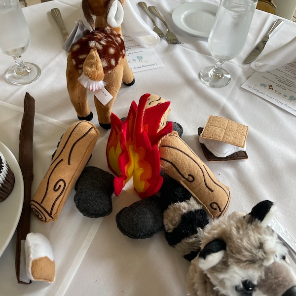 Felt Campfire - Fake Fire Pit - Pretend Campfire - Pretend Play ...