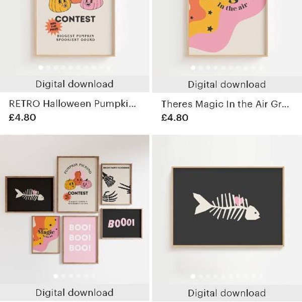 Poster Mockup 4x5 Digital Paper Horizontal Card Print Poster Artwork ...