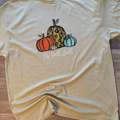 Ready to Press Fall Screen Print Transfer, Heat Transfer for T-shirts ...