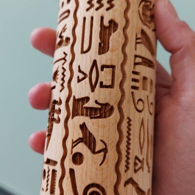 Mexican Sugar Skull Embossing Rolling Pin, Cookies Decorating Roller ...