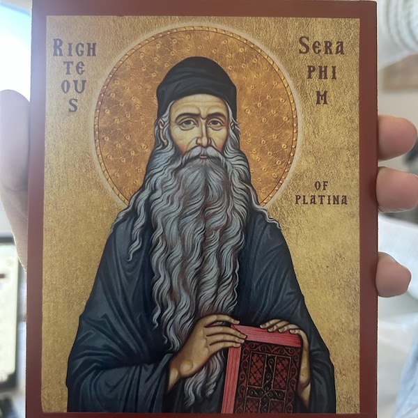 Prophet Elijah Icon, Handmade Byzantine Icon of Prophet Elijah ...