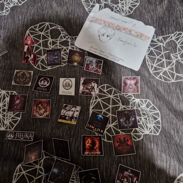 JILUKA Visual Kei, V-kei, J-rock Band Glossy and Waterproof Sticker Set of 5 - Etsy