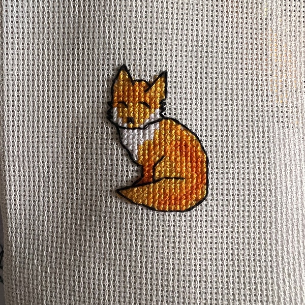 Cute Tiny Fox PDF Cross Stitch Pattern - Easy Mini Cross Stitch - Etsy