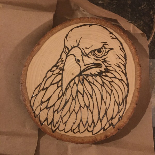 Wood Burned Tree of Life | Pyrography | Wall Art | Gift | Live Edge ...