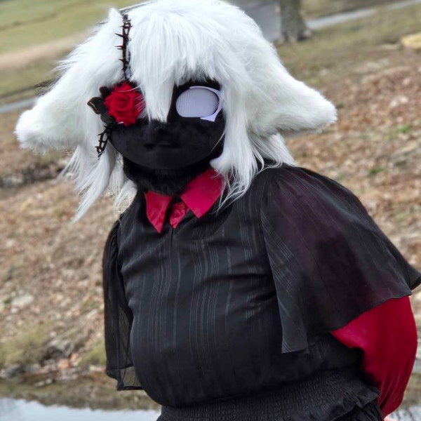 Classic Gothic Sheep Mask in White Versatile Costume Accessory for ...