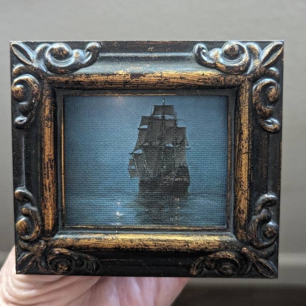 HAND PAINTED MINIATURE Oil on a Canvas Print of Jumper. - Etsy