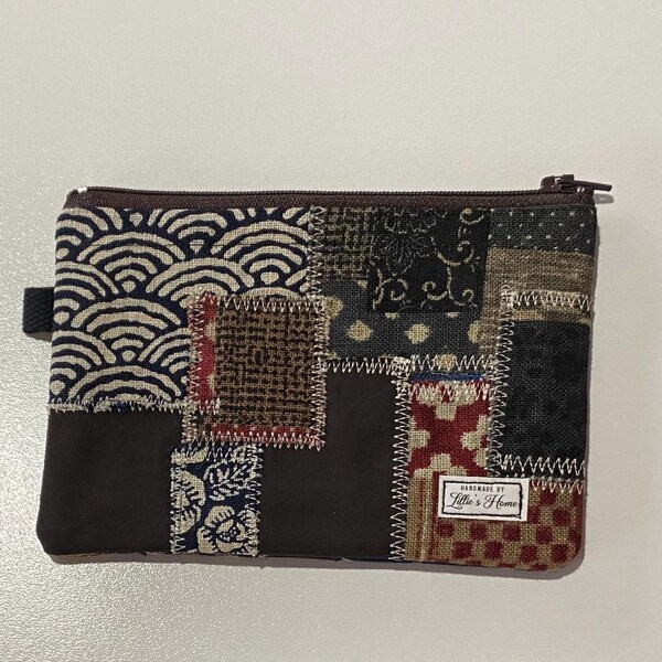 Unique, Handmade Boro Patchwork Coin Purse, Medium Size Coin Wallet ...