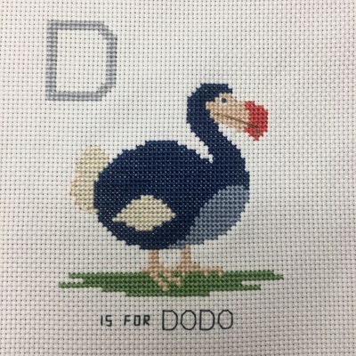 Dodo Modern Cross Stitch PATTERN Alphabet Animalia - Etsy