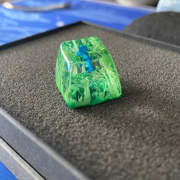 Artisan Keycap Koi Keycap Custom Keycap Green Keycaps Set Backlit ...