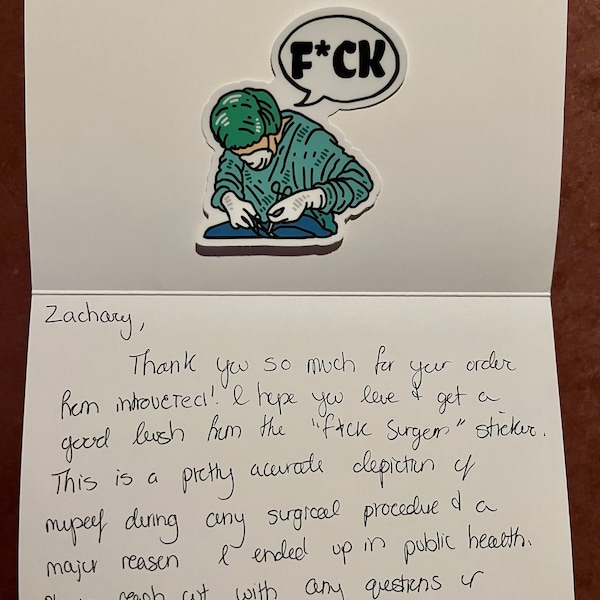 F*CK Sticker,surgeon Sticker,doctor Sticker,veterinarian Sticker ...