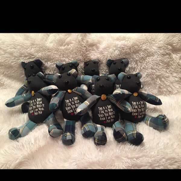 Small Teddy Bear/memory Bear/handmade Bear/memory of Loved One/keepsake ...