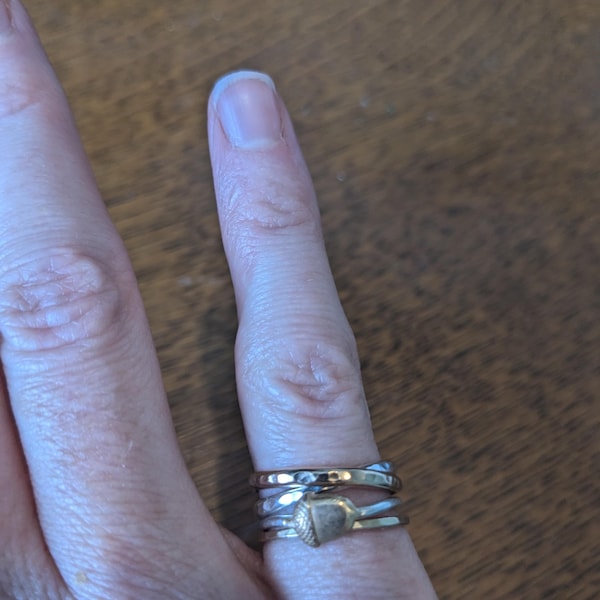 14k Gold and 925 Silver Russian Twist Ring, Gift for Her, Interlocking ...