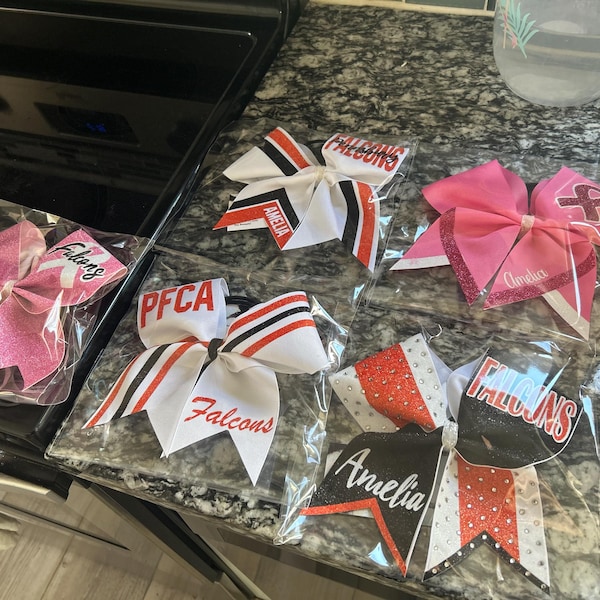 Custom Cheer Bows Designed in Your Team Colors. Price Listed is per ...