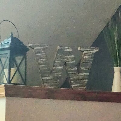 Personalized Rustic Barn Wood Letters / Large Custom Handmade Farmhouse ...