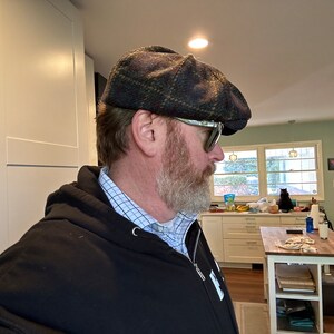 Personalized Winter 8 Panels Cap, Peaky Blinders Hat, Men Newsboy Cap ...