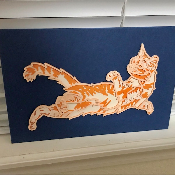 Cat Multilayer SVG/ Cat Cut File/ 3D Layer/ Plywood Cutting/ Paper ...
