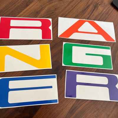 Tailgate Insert Letter Decals for 2019 Ford Ranger Truck Custom Rainbow ...