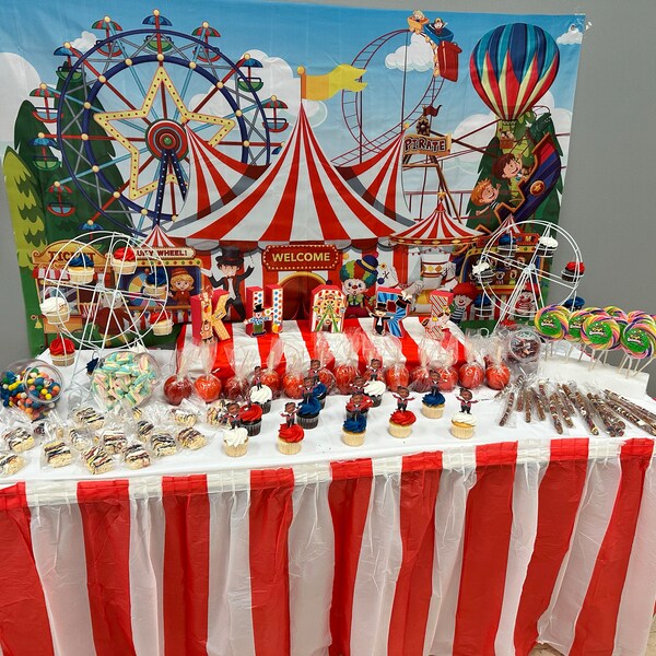 Circus Favor Box, Circus Party, Carnival Favor Box, Carnival Party ...