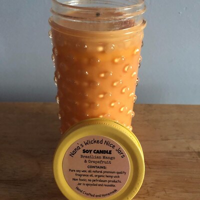 8 Oz Orange Creamsicle orange Vanilla Ice Cream Candle Soy Candle in ...