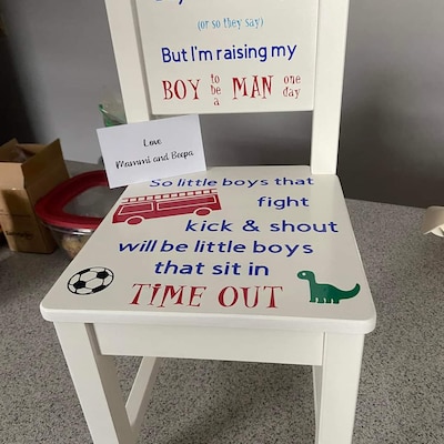 Boys Time Out Chair - Etsy