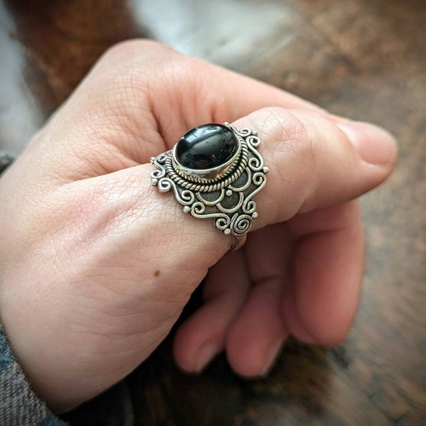 Natural Large Pear Shape Purple Labradorite Stone Pendant, 925 Sterling ...