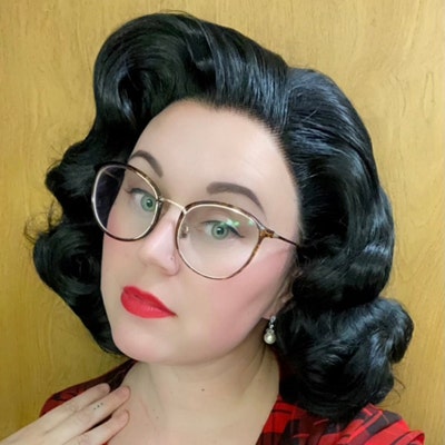 1950s Inspired Lace Front Wig in Style glam Made to Order Old Hollywood ...