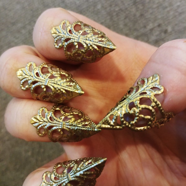 Gold Dragon Claws // Nail Armor // Set of 5 - Etsy