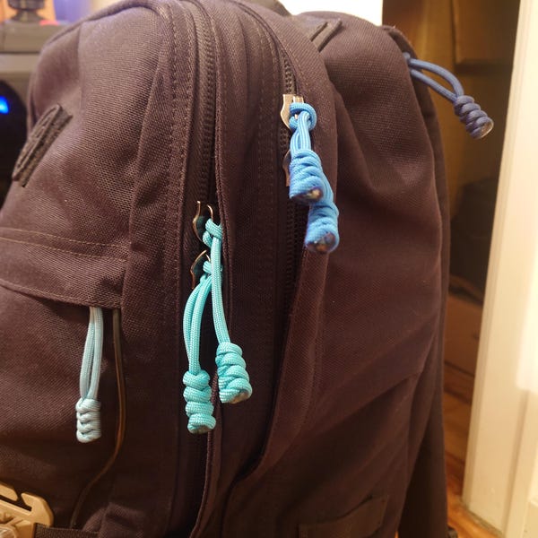 10 Pack Snake Weave Neon Zipper Pulls 2 Inches Long | KYA Paracord ...