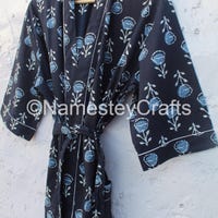 Buy Vintage Silk Sari Kantha Kimono Robes Lover Recycled Dressing Gowns ...